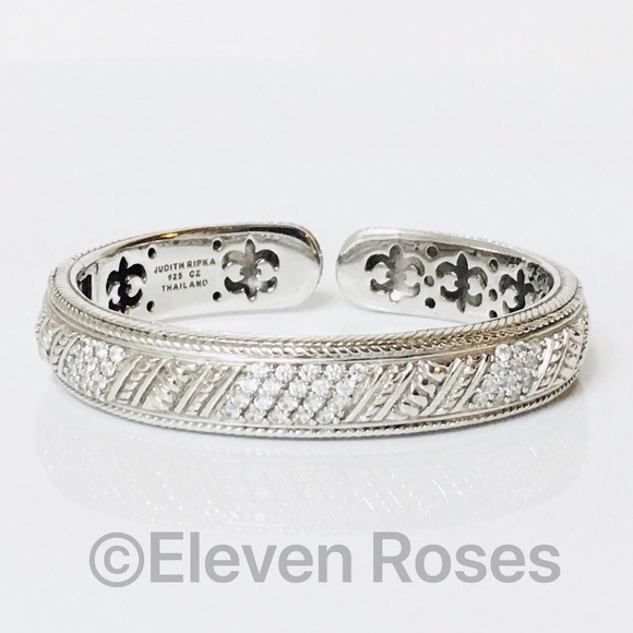 Judith Ripka | Jewelry | Judith Ripka Classic Hinged Bangle Cuff ...